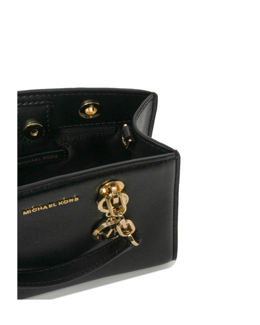 MICHAEL Michael Kors Logo Decal Shoulder Bag in Black | Lyst