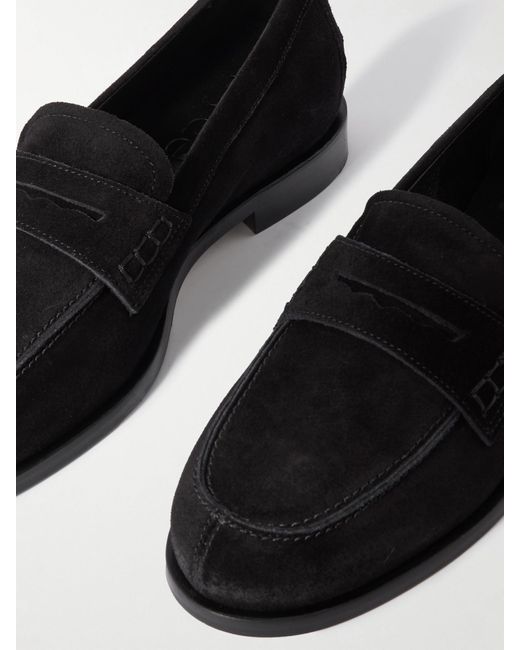 Aeyde Oscar Logo Loafers in Black | Lyst