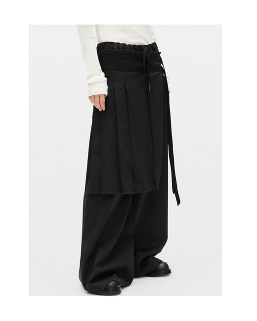 Ann Demeulemeester Marke Apron Lounge Pants in Black | Lyst UK