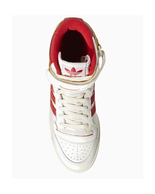 adidas Originals High-Top Sneakers in Red for Men | Lyst