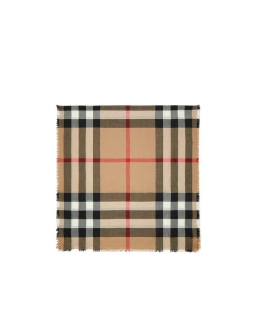 Burberry Checked Fringed-Edge Scarf in Green for Men | Lyst UK