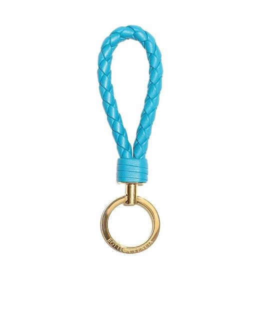 Bottega Veneta Logo Key Ring in Blue for Men | Lyst