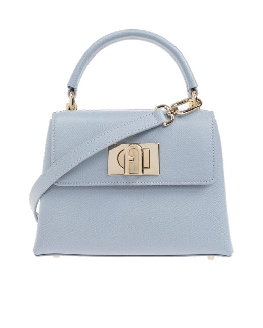 Furla 1927 Twist-Lock Mini Tote Bag in Blue | Lyst