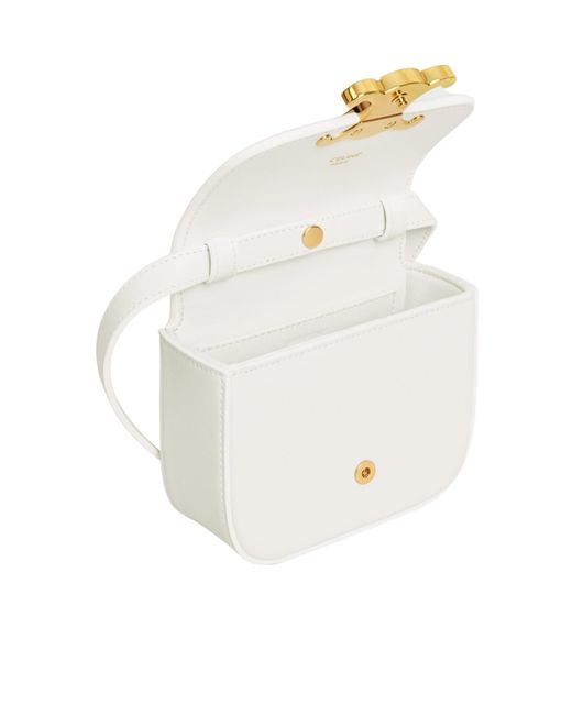 Celine Mini Claude in White | Lyst