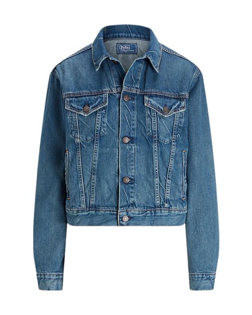 Polo Ralph Lauren Button-Up Denim Jacket in Blue | Lyst