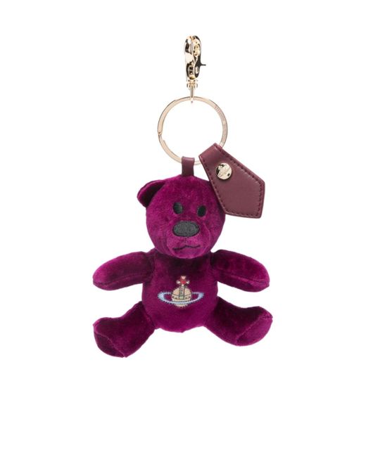 Vivienne Westwood Teddy Bear Keyring in Purple | Lyst