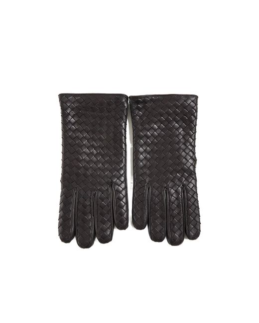 Bottega Veneta Intrecciato Gloves in Black for Men | Lyst