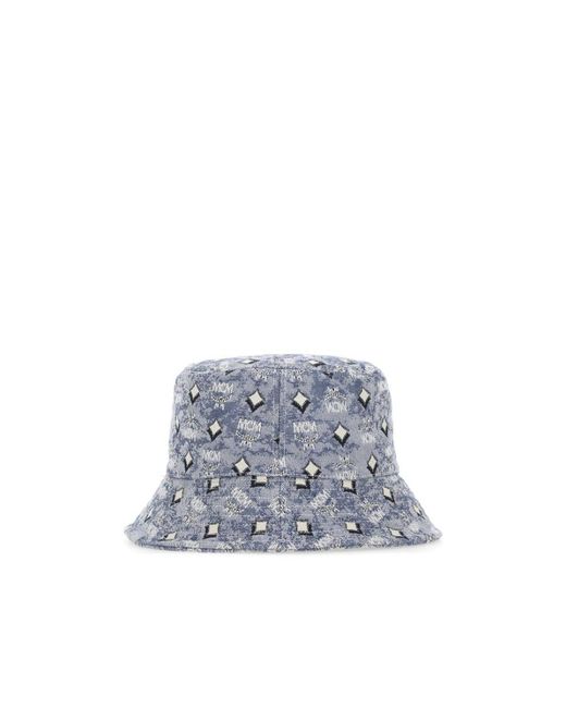 MCM Logo Cowboy Hat in Blue for Men | Lyst