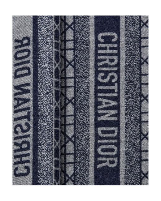 Dior Cannage Scarf in Blue | Lyst
