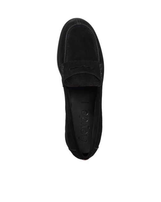 Aeyde Oscar Logo Loafers in Black | Lyst