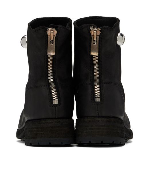 Undercover Round Head Boots in Black for Men | Lyst