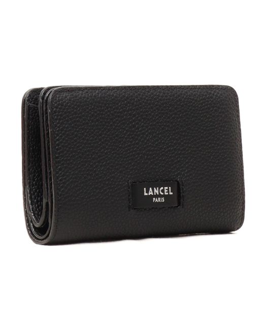 Lancel Logo Wallet in Black | Lyst