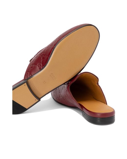 Gucci Princetown in Red | Lyst