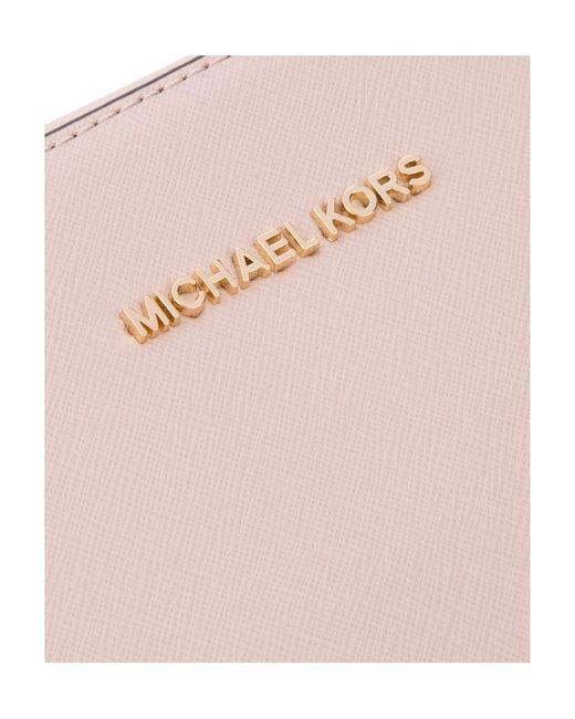 MICHAEL Michael Kors Large Logo Chain Shoulder Bag in Pink | Lyst