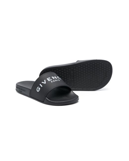 Givenchy Printed Slippers in Black | Lyst
