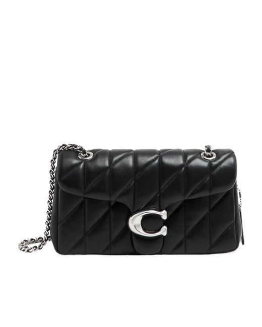 COACH Quilted Tabby Shoulder Bag 26 in Black | Lyst