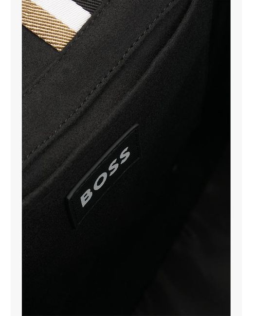 BOSS Logo Handbag in Black | Lyst