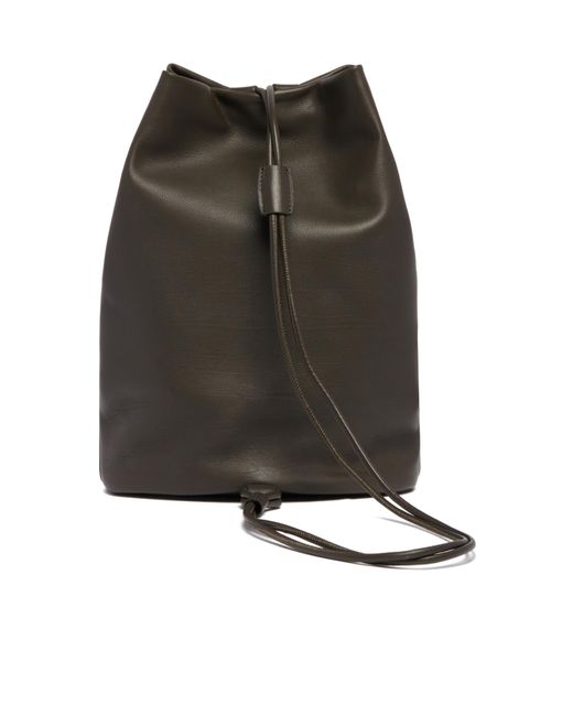 The Row Joe Drawstring Backpack in Gray | Lyst