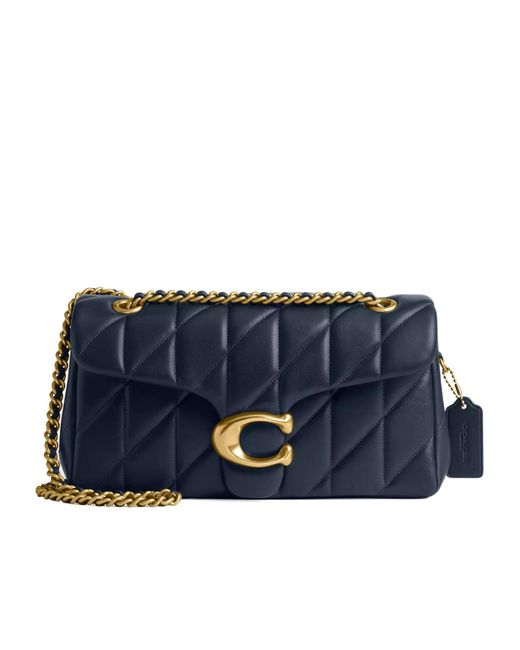 COACH Tabby Quilted Shoulder Bag in Blue | Lyst