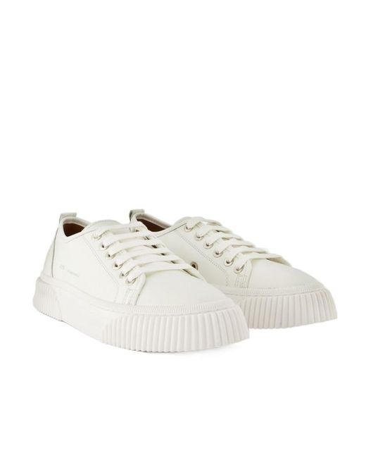 Ami Paris Low-Cut Logo Sneakers in White for Men | Lyst
