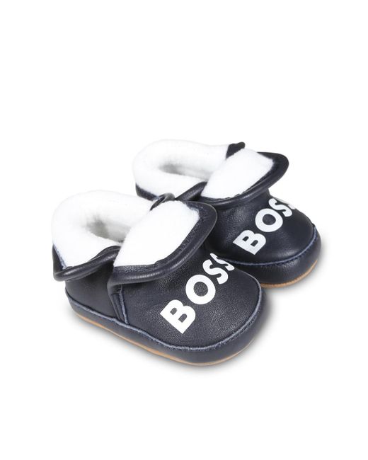 BOSS Logo Shoes in Blue | Lyst
