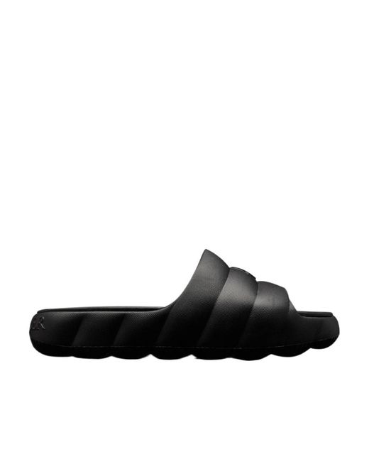Moncler Lilo Quilted Eva Sliders in Black | Lyst