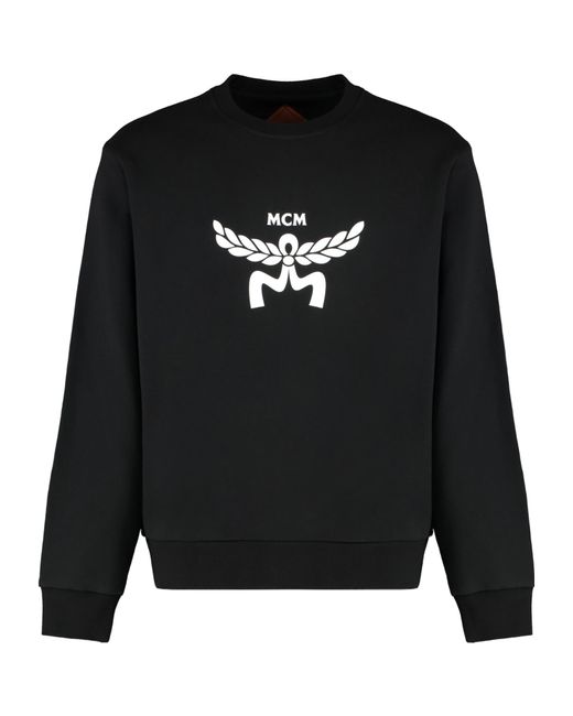 MCM Classic Logo Sweatshirt in Black for Men | Lyst