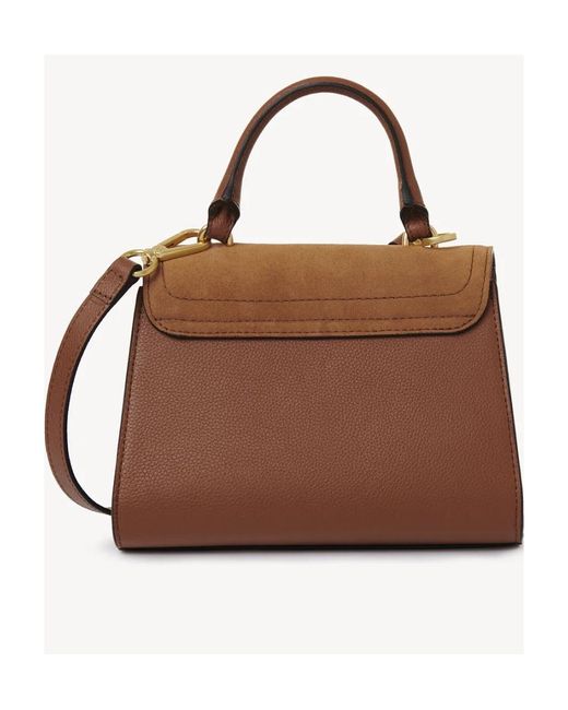 See By Chloé Joan Ladylike Leather Tote Bag in Brown | Lyst