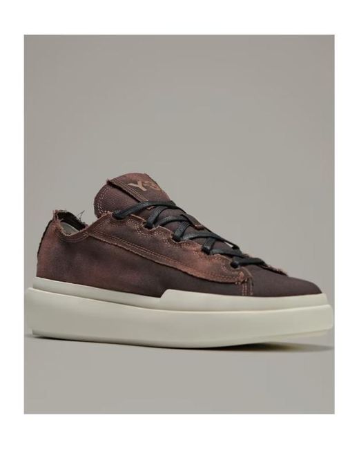 Y-3 Nizza Logo Low Upper Board Shoes in Brown for Men | Lyst