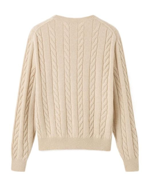 Loro Piana Cedar Crewneck in Natural | Lyst