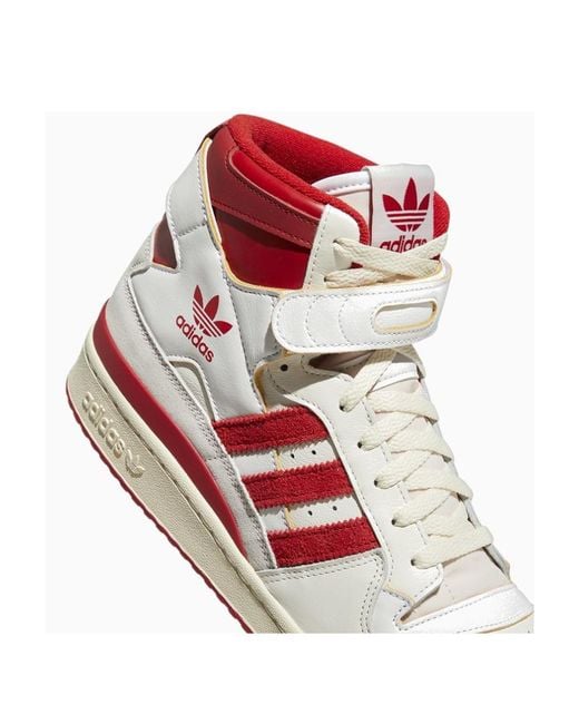 adidas Originals High-Top Sneakers in Red for Men | Lyst