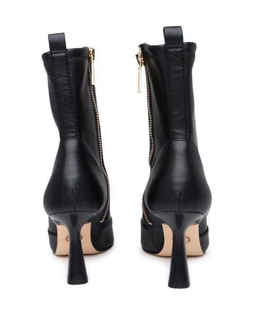 MICHAEL Michael Kors Clara 80Mm Leather Ankle Boots in Black | Lyst