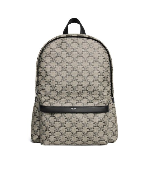 Celine Medium Trimphe Backpack in Gray for Men | Lyst