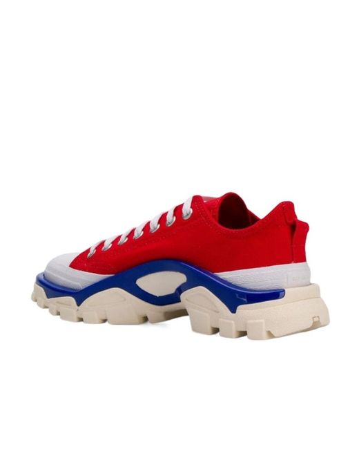 adidas By Raf Simons X Raf Simons Detroit Sneakers in Red for Men | Lyst