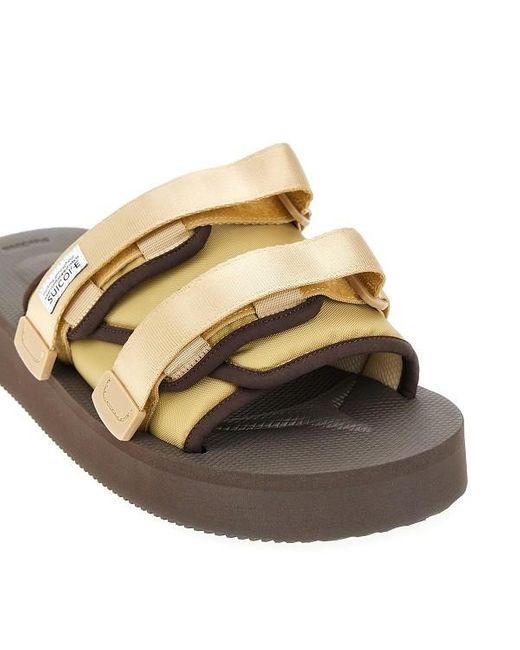 Suicoke Moto-Cab Platform Slides in Brown for Men | Lyst