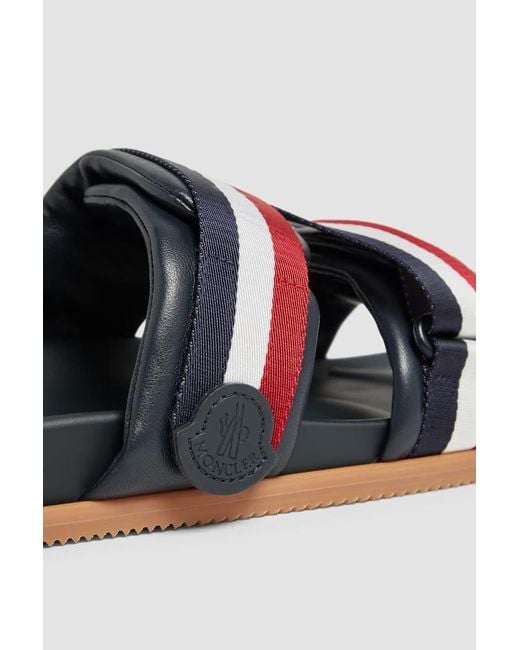 Moncler Mon Summer Sliders in Red for Men | Lyst