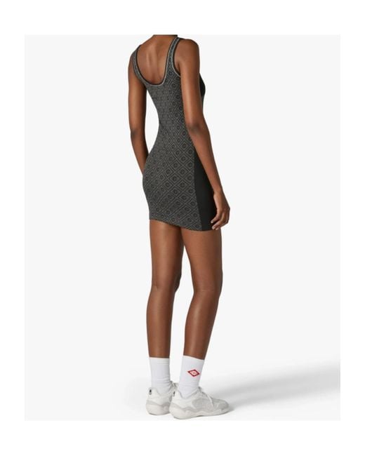 CASABLANCA Seamless Monogram Mini Dress in Black | Lyst UK