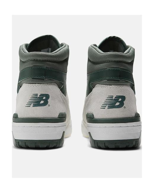 New Balance 650 High-Top Leather Sneakers in Gray for Men | Lyst