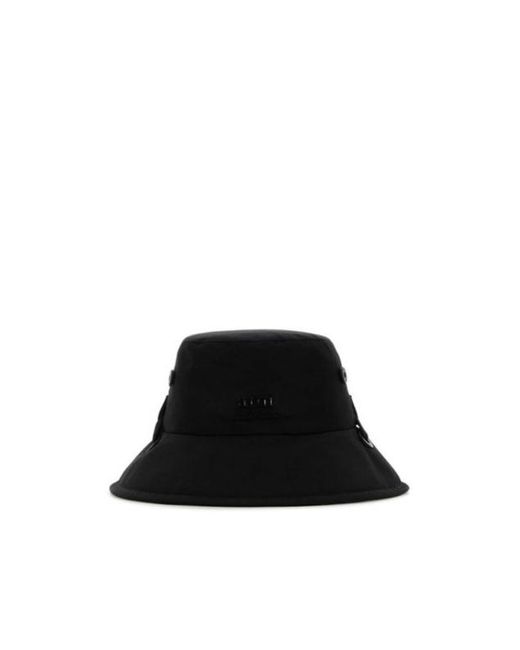 Ami Paris Bucket Hat With Monogram Logo in Black for Men | Lyst