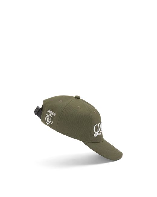 Loewe Logo Baseball Hat in Green for Men | Lyst