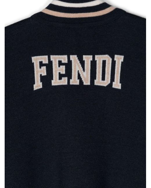 Fendi Logo Cloak in Blue | Lyst