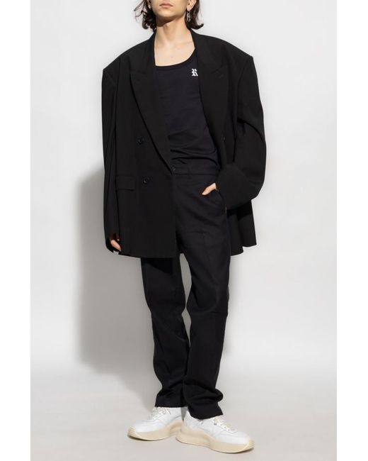 Raf Simons Logo Vest in Black for Men | Lyst