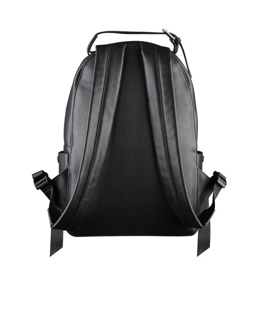 A.P.C. Logo-Stamp Faux-Leather Backpack in Black for Men | Lyst