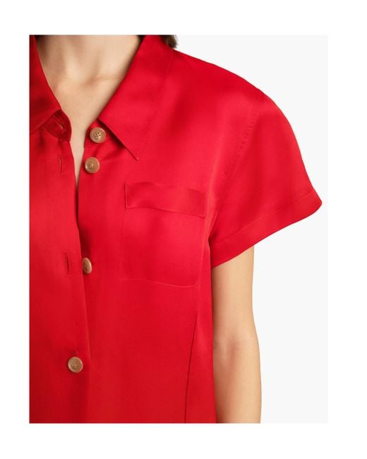 Khaite Effy Dress in Red | Lyst