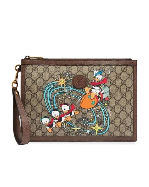 Gucci X Disney Donald Duck Clutch in Metallic for Men | Lyst