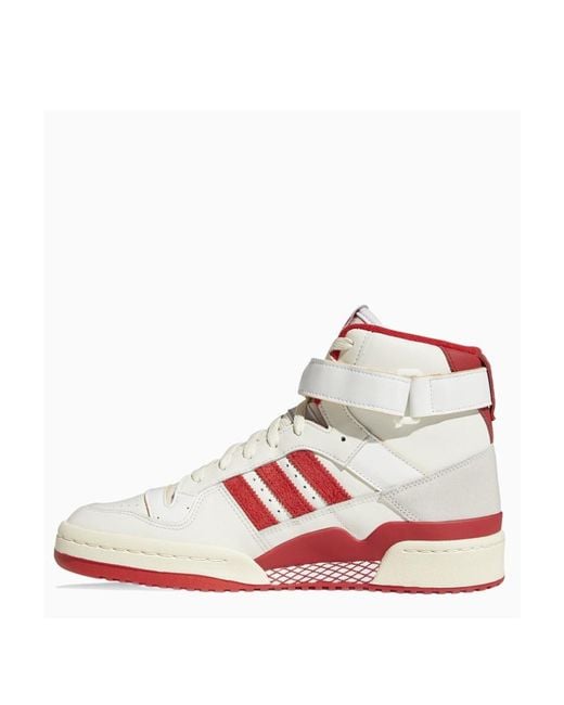 adidas Originals High-Top Sneakers in Red for Men | Lyst