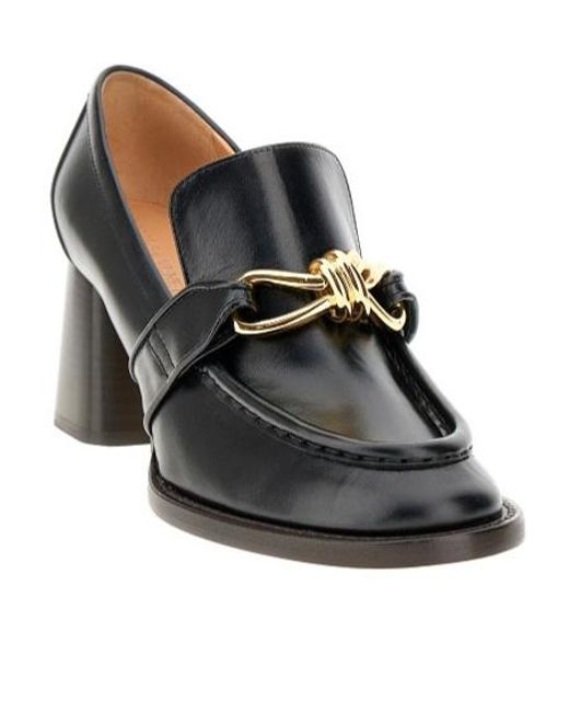 Bottega Veneta Logo High Heels in Black | Lyst