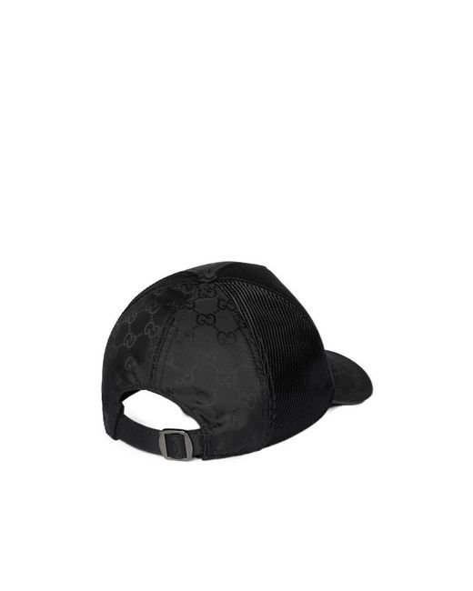 Gucci Ribbon Baseball Cap in Black for Men | Lyst