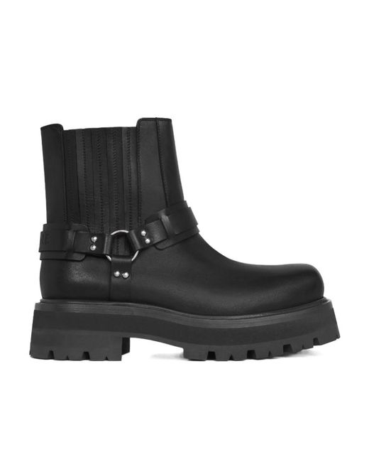 Celine Logo Boots in Black for Men | Lyst