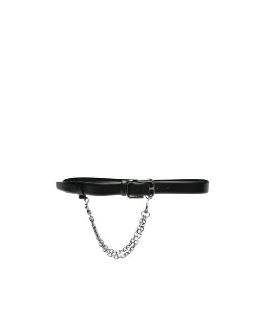 The Attico Leather Belt With Chain Detail | Lyst UK